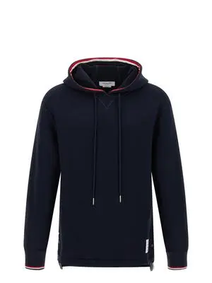 Thom Browne Rwb Tape Hoodie - Blue