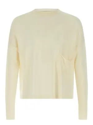MA'RY'YA Wool Sweater - White