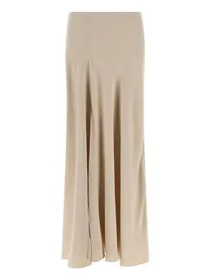 P.a.r.o.s.h P.A.R.O.S.H. 'Poker25' Full Cady Skirt Beige