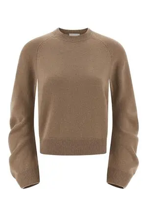 NUDE Curved Sleeve Sweater - Beige