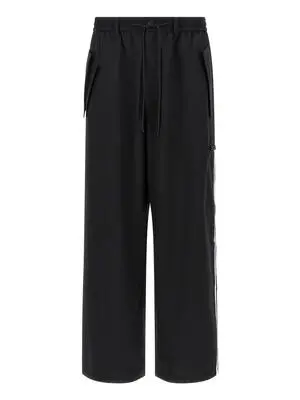 Y3 Wool Blend Straight Leg Pants
