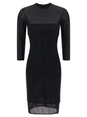 Pinko Stretch Midi Dress - Black