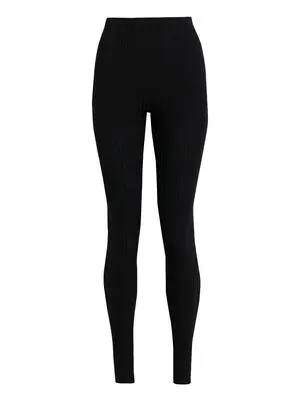TOTEME Ribbed Woolblend Leggings - Black