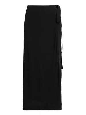 TOTEME Stretch-jersey Midi Wrap Skirt - Black