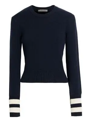 FRAME Striped Cashmere-blend Sweater - Navy