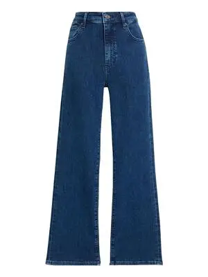 FRAME The Reboot Crop High-rise Bootcut Jeans - Mid Denim