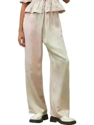 Munthe Ohara Drawstring Wide-leg Trousers - Neutrals
