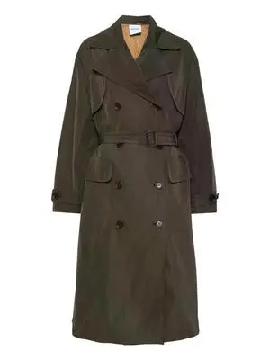 Aspesi Belted Double-breasted Coat - Green