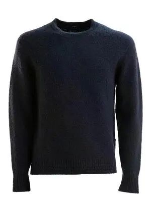 DRUMOHR Textured Crew-Neck Sweater Blue