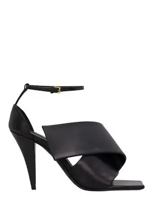 Givenchy 100mm Wrapped Ankle-strap Sandals - Black