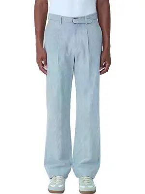 NOAH Striped Trousers - Blue