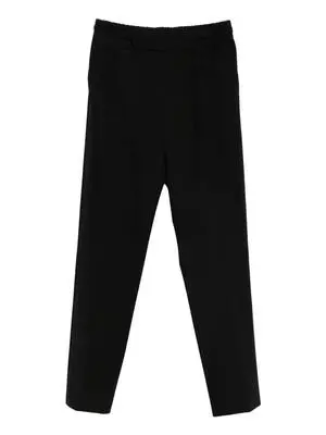 BLANCA VITA Drawstring-waist Trousers - Black