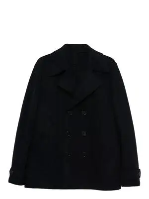 Harris Wharf London Double-breasted Wool Jacket - Blue