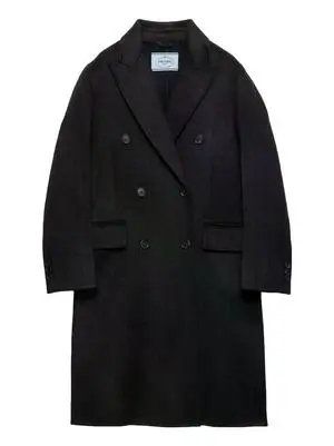 Prada Double-breasted Coat - Black