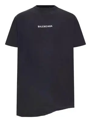 Balenciaga Layered Cotton T-shirt - Black