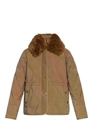 Moncler Quilted Jacket - Neutrals