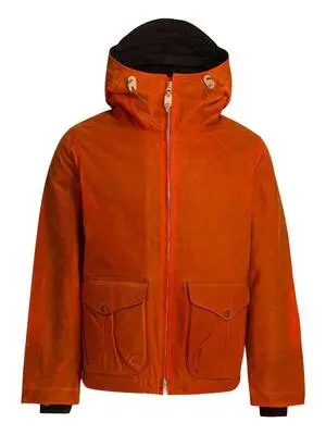 CECCARELLI Hooded Cotton Jacket - Orange