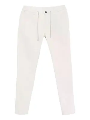 Eleventy Corduroy Drawstring Trousers - White