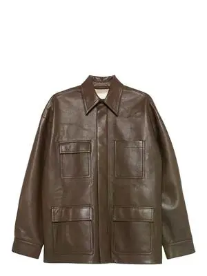 Nanushka Flap-pocket Overshirt - Brown