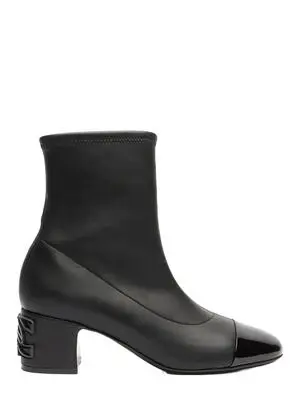 Casadei 50mm Leather Ankle Boots - Black