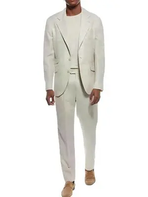 Brunello Cucinelli Single-breasted Suit - White