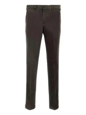 PT TORINO Pressed-crease Trousers - Brown