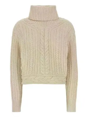 MARANT ETOILE Cable-knit Turtleneck Jumper - Neutrals