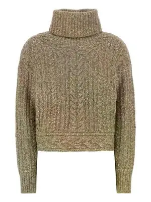 MARANT ETOILE Cable-knit Jumper - Brown