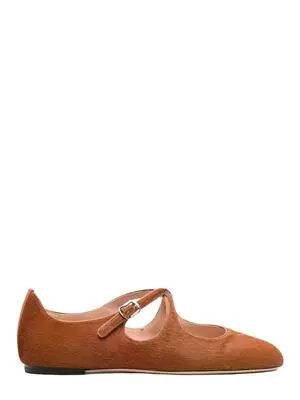Bally Buckle-fastening Ballet Flats - Brown
