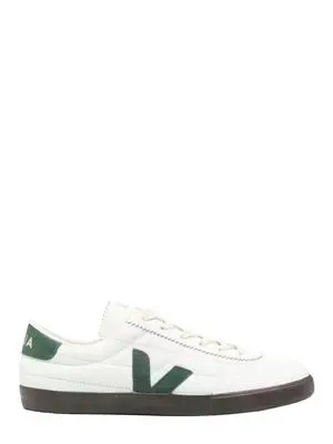 VEJA V-detail Leather Sneakers - White