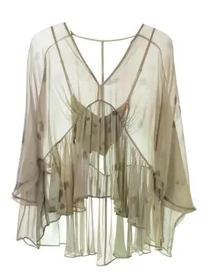 YANGKEHAN Ruffled Blouse - Neutrals