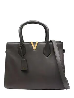 VIA ROMA 15 V-detail Tote Bag - Brown