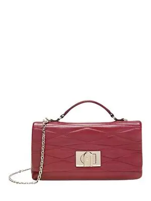 Furla 1927 Quilted Chain Mini Bag Red