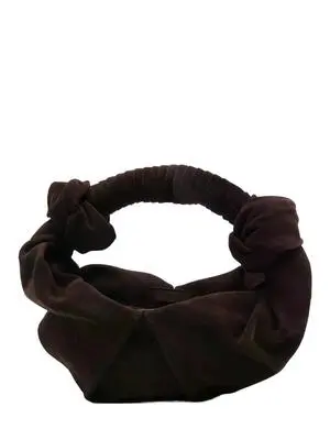 SIMONMILLER Knotted Suede Bucket Bag - Brown