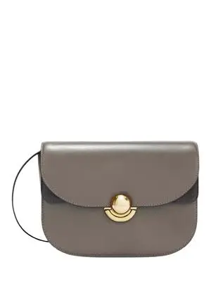 Furla Sfera Curved-flap Crossbody Bag - Grey