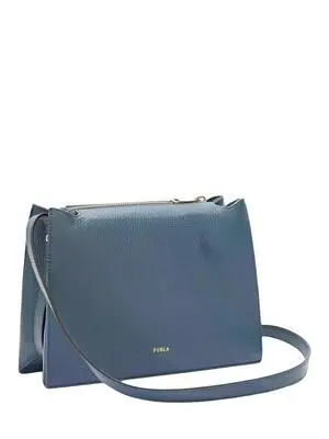 Furla Zip-top Flap Satchel - Blue