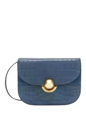 Furla Sfera Crocodile-embossed Crossbody Bag - Blue
