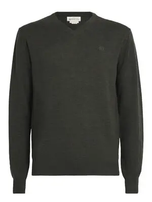 Beretta Merino V-neck Sweater - Green