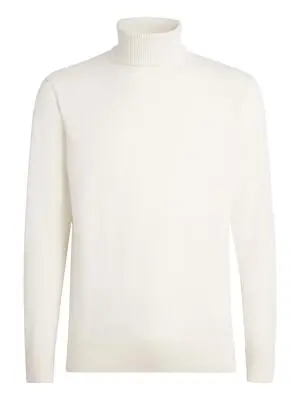Eleventy Cashmere High-neck Sweater - White