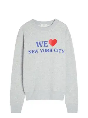 Rag & Bone Printed Cotton-blend Sweatshirt - Grey
