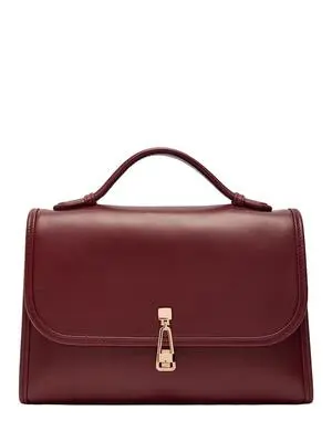 Gabriela Hearst Leonora Medium Leather Top Handle Bag - Bordeaux