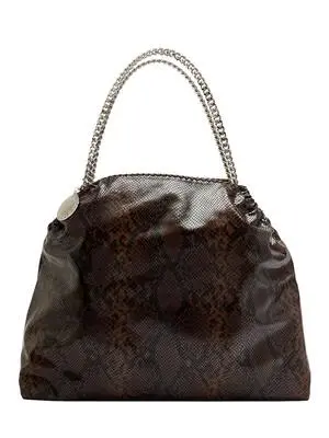 STELLA MCCARTNEY Falabella Python-Effect Faux Leather Tote