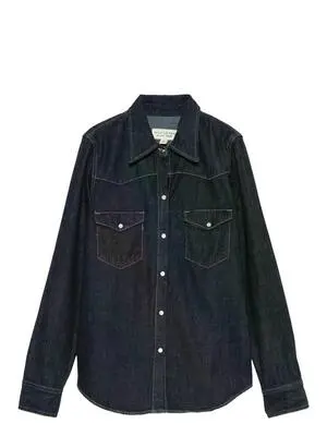 NILI LOTAN Chest-Pocket Denim Shirt