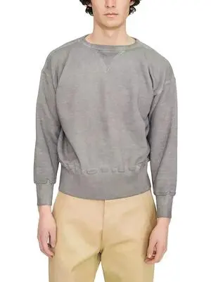 TAIGA TAKAHASHI Garment-dyed Sweatshirt - Grey
