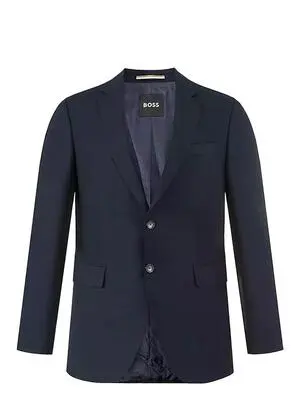 BOSS Two-button Textured Jacket - Blue