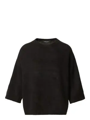 Fabiana Filippi Boxy Half-sleeve Jumper - Black
