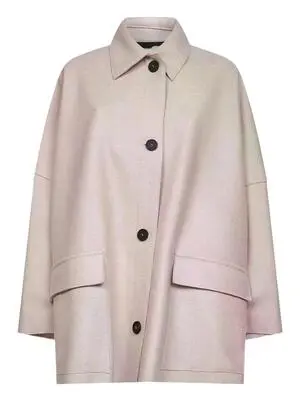 Harris Wharf London Button-fastening Patch-pocket Coat - Neutrals