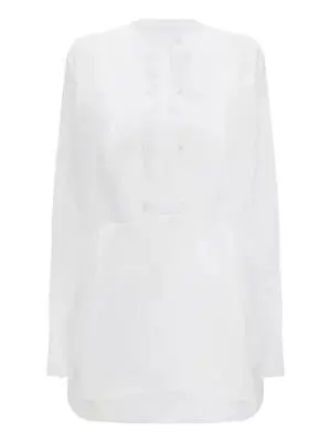 Victoria Beckham Bib-detail Shirt - White