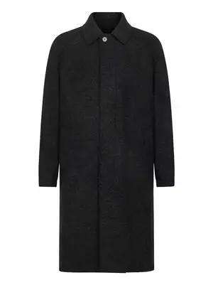 Harris Wharf London Raglan-sleeve Wool Coat - Blue