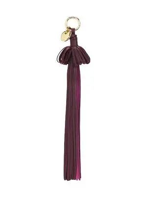 Ulla Johnson Pom Tassel Leather Charm - Bordeaux